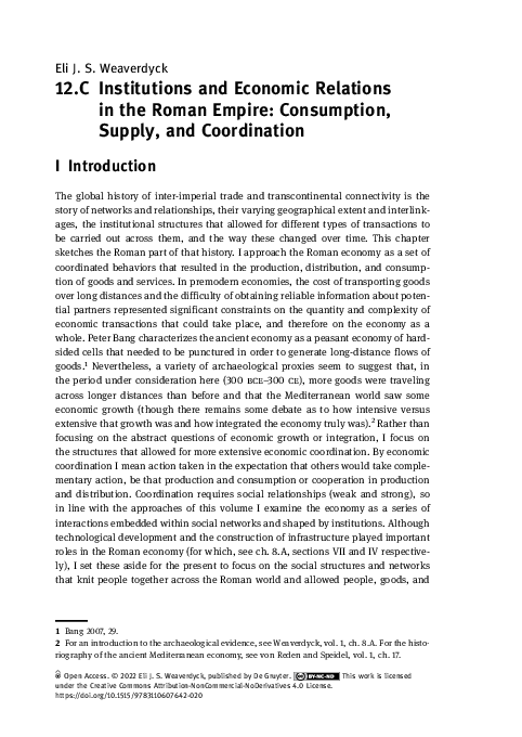 (PDF) 12.C Institutions and Economic Relations in the Roman Empire ...