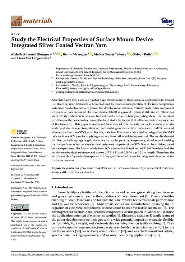 (PDF) Study the Electrical Properties of Surface Mount Device ...
