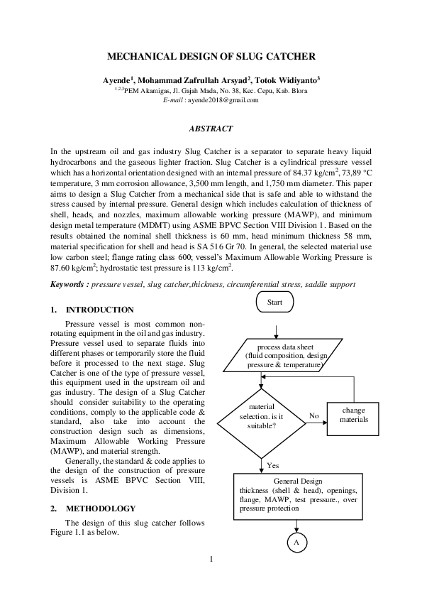(PDF) Mechanical Design of Slug Catcher