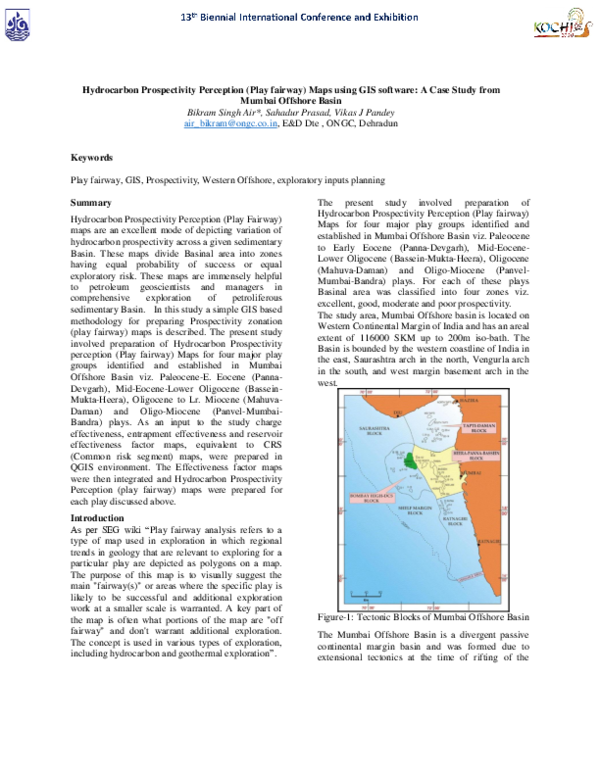 (PDF) Hydrocarbon Prospectivity Perception (Play fairway) Maps using ...