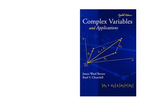 (PDF) Complex Variables, 8°ed - Churchill