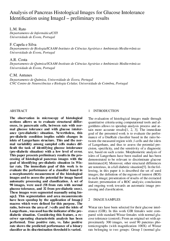 (PDF) Analysis of pancreas histological images for glucose intolerance ...