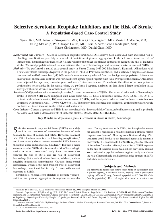 (PDF) A Population-Based Case-Control Study