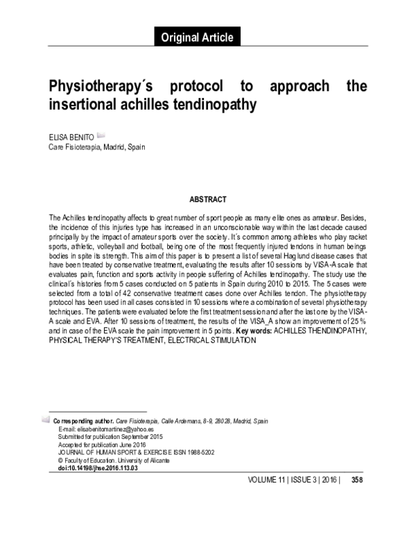 (PDF) Physiotherapy´s protocol to approach the insertional achilles ...