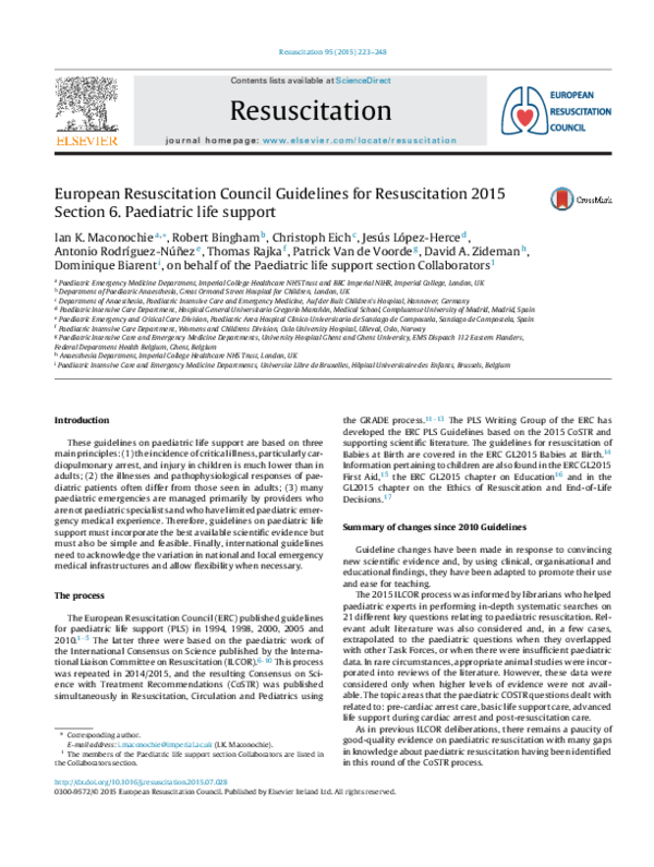 (PDF) European Resuscitation Council Guidelines for Resuscitation 2015 ...