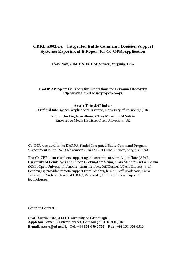 (PDF) CDRL A002AA Integrated Battle Command Decision Support Systems ...