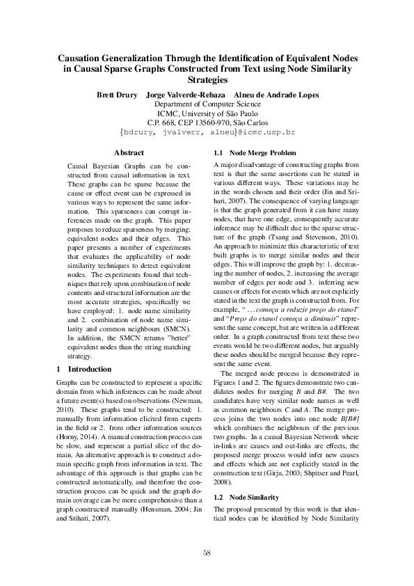 (PDF) Causation Generalization Through the Identification of Equivalent Nodes in Causal Sparse ...