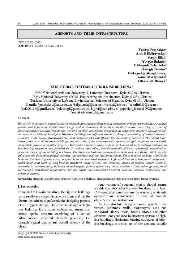(PDF) Structural Systems of High-Rise Buildings