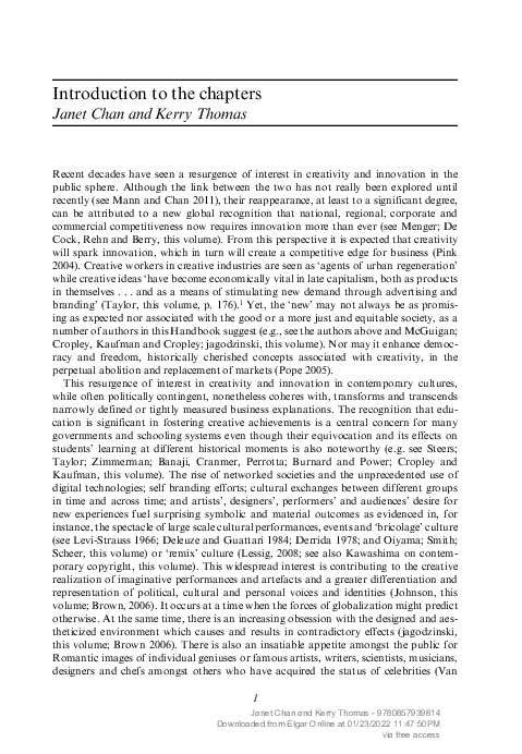 (PDF) Introduction to the chapters