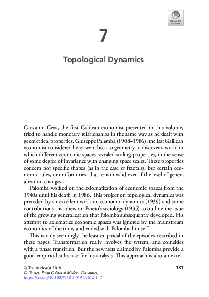 (PDF) Topological Dynamics