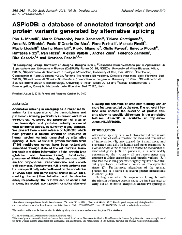 (PDF) ASPicDB: a database of annotated transcript and protein variants generated by alternative ...