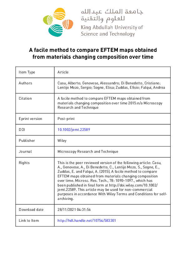(PDF) EFTEM maps obtained from materials changing composition over time ...