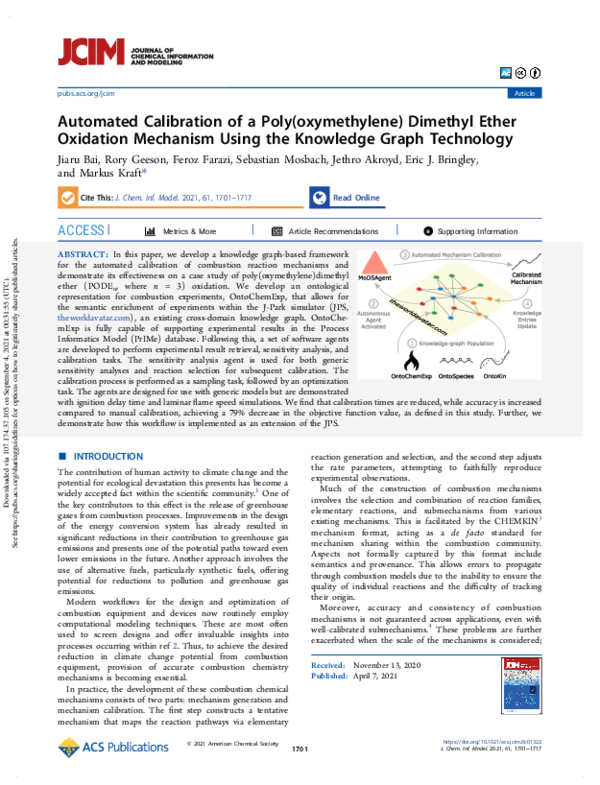 (PDF) Automated Calibration of a Poly(oxymethylene) Dimethyl Ether ...