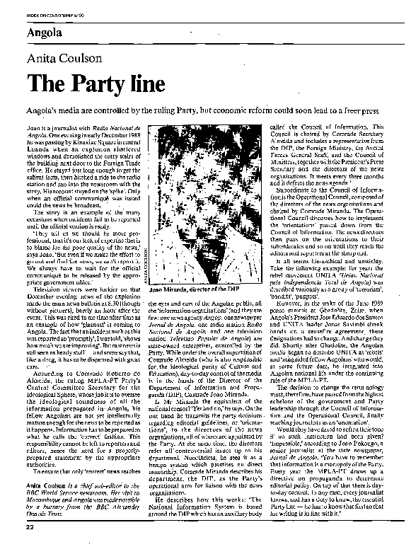 (PDF) The Party line