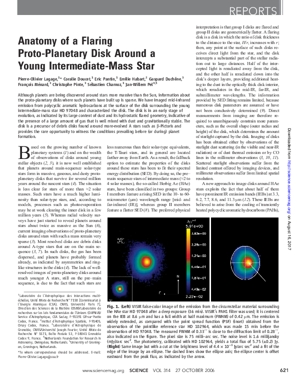(PDF) Anatomy of a Flaring Proto-Planetary Disk Around a Young ...