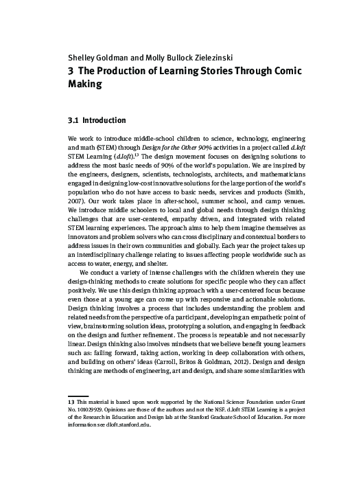 (PDF) 3 The Production of Learning Stories Through Comic Making