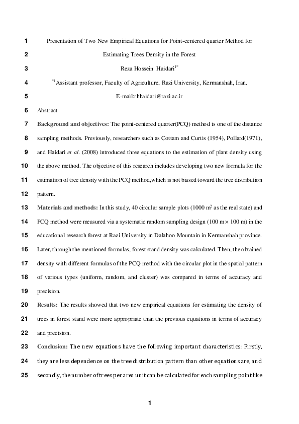 (PDF) Presentation of Two New Empirical Equations for Point-Centered ...