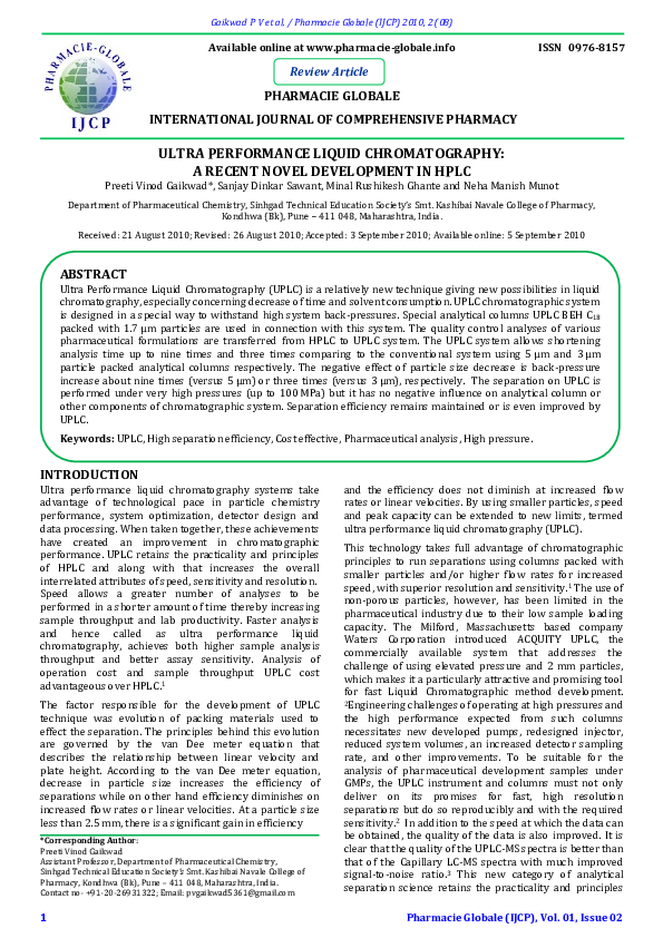 (PDF) Pharmacie Globale International Journal of Comprehensive Pharmacy ...