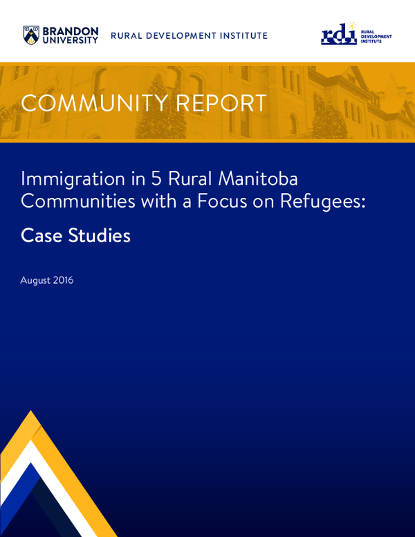 (PDF) Immigration in 5 Rural Manitoba Communities with a Focus on Refugees
