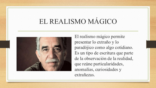 (PPT) PRESENTACIÓN DEL REALISMO MÁGICO