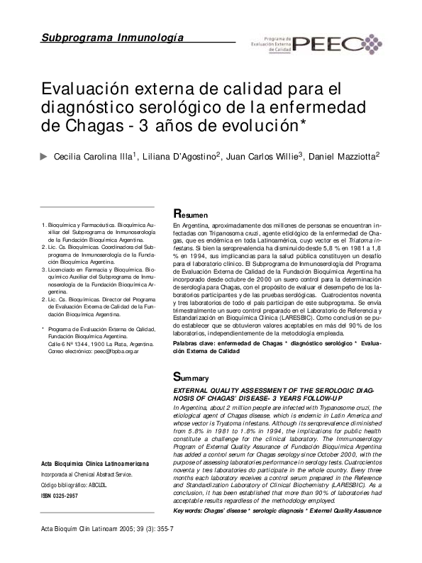 (PDF) * Programa de Evaluación Externa de Calidad