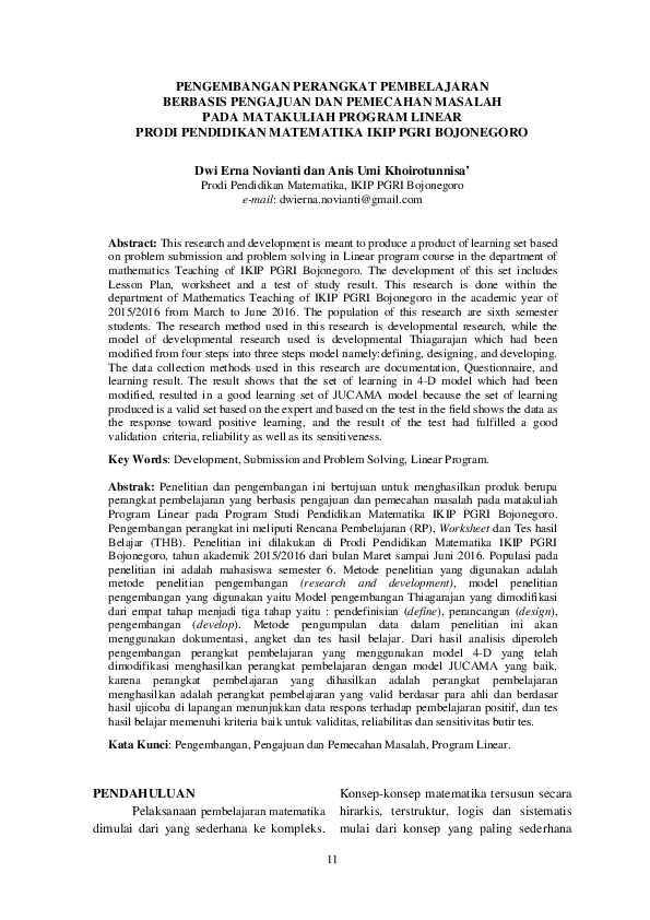 (PDF) Pengembangan Perangkat Pembelajaran Berbasis Domain IPA ...
