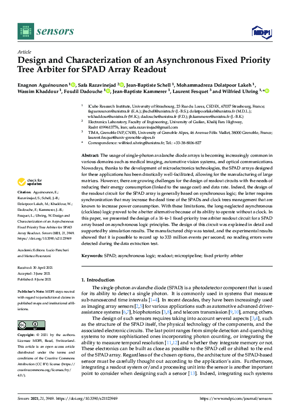 Pdf Design And Characterization Of An Asynchronous Fixed Priority