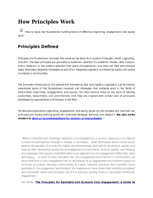 (PDF) The principles at work
