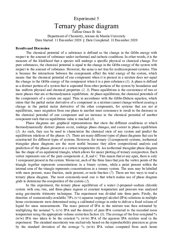 (PDF) Ternary phase diagram