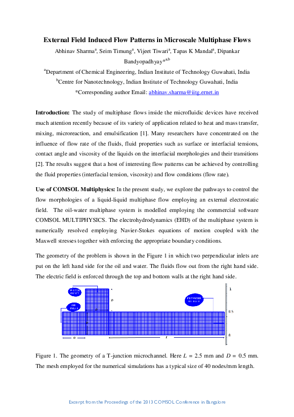 (PDF) External Field Induced Flow Patterns in Microscale Multiphase Flows