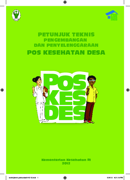 (PDF) POS KESEHATAN DESA ii PETUNJUK TEKNIS PENGEMBANGAN DAN ...