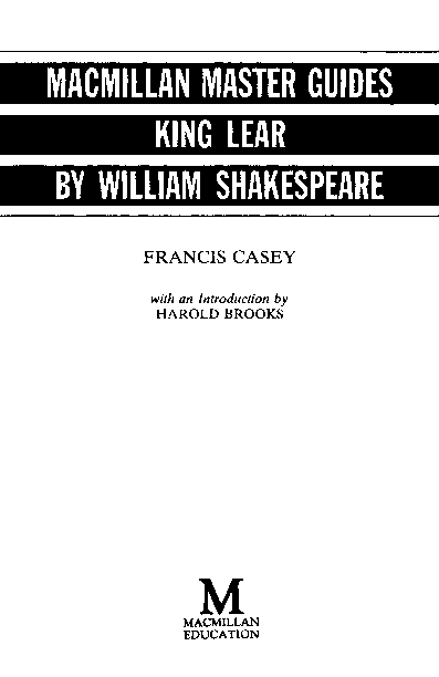 (PDF) King Lear, by William Shakespeare