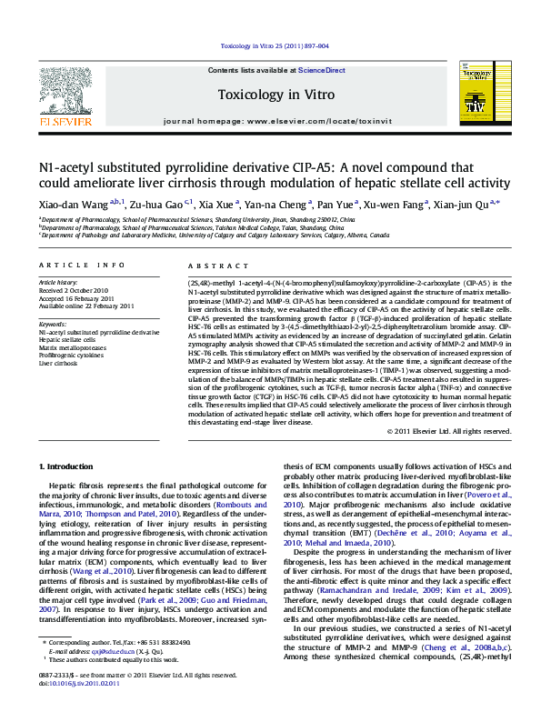 (PDF) N1-acetyl substituted pyrrolidine derivative CIP-A5: A novel ...
