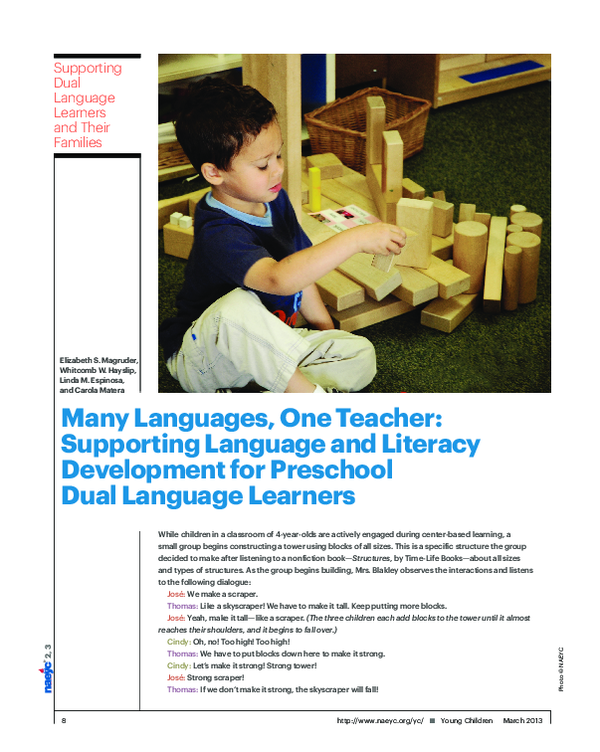 (PDF) Many Languages, One Teacher: Supporting Language and Literacy ...