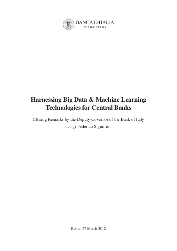(PDF) Luigi Federico Signorini: Harnessing big data & machine learning ...