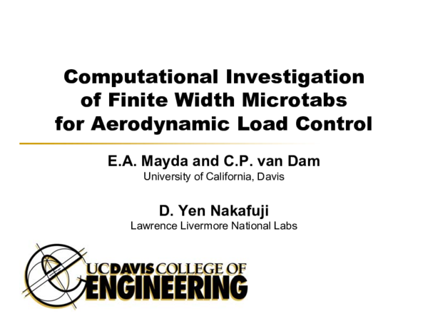 (PDF) Computational Investigation of Finite Width Microtabs for ...
