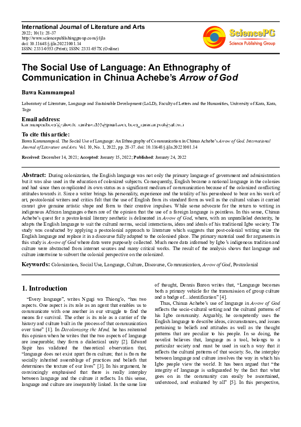 (PDF) The Social Use of Language: An Ethnography of Communication in ...