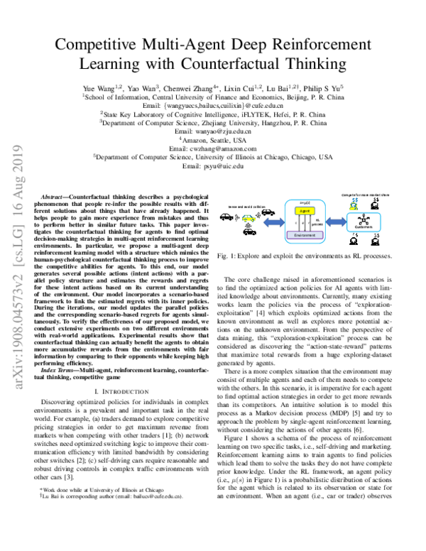 (PDF) Competitive Multi-agent Deep Reinforcement Learning with ...