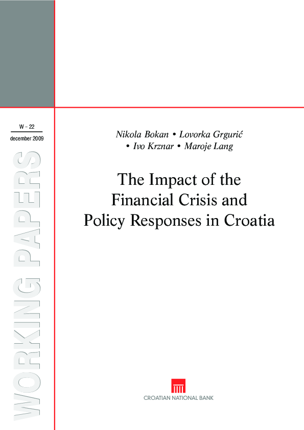 (PDF) The impact of the financial crisis and policy responses in ...