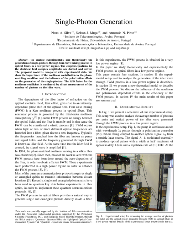 (PDF) Single-Photon Generation