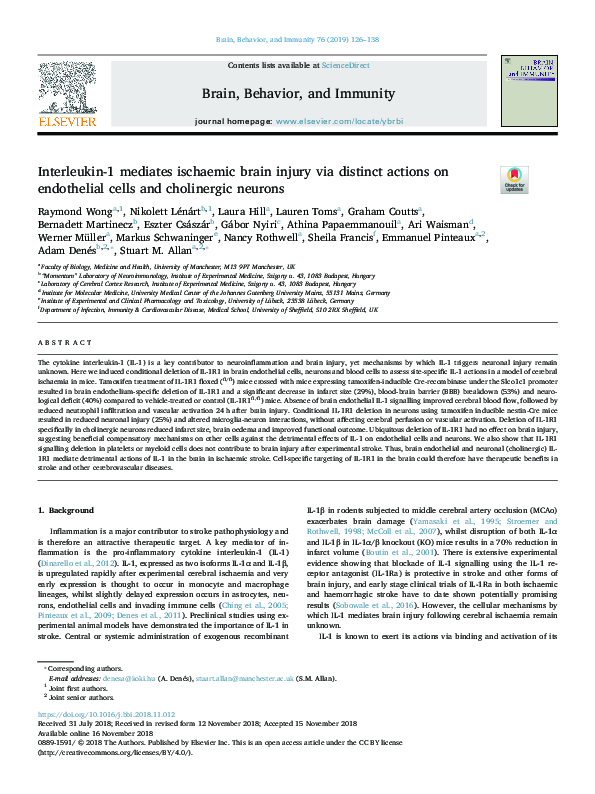 (PDF) Brain, Behavior, and Immunity