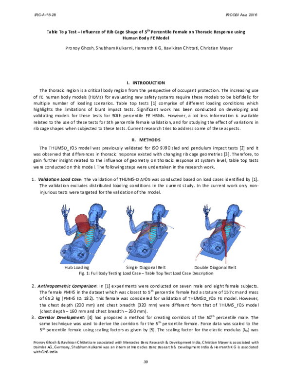 (PDF) Table Top Test – Influence of Rib Cage Shape of 5th Percentile ...