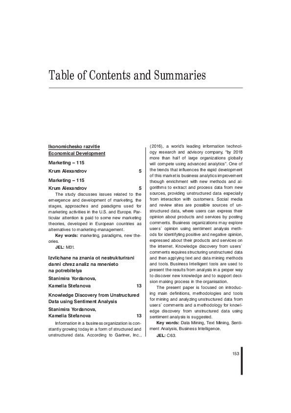 (PDF) Knowledge Discovery from Unstructured Data using Sentiment Analysis