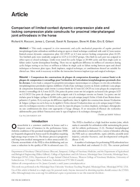 (PDF) Comparison of limited-contact dynamic compression plate and ...
