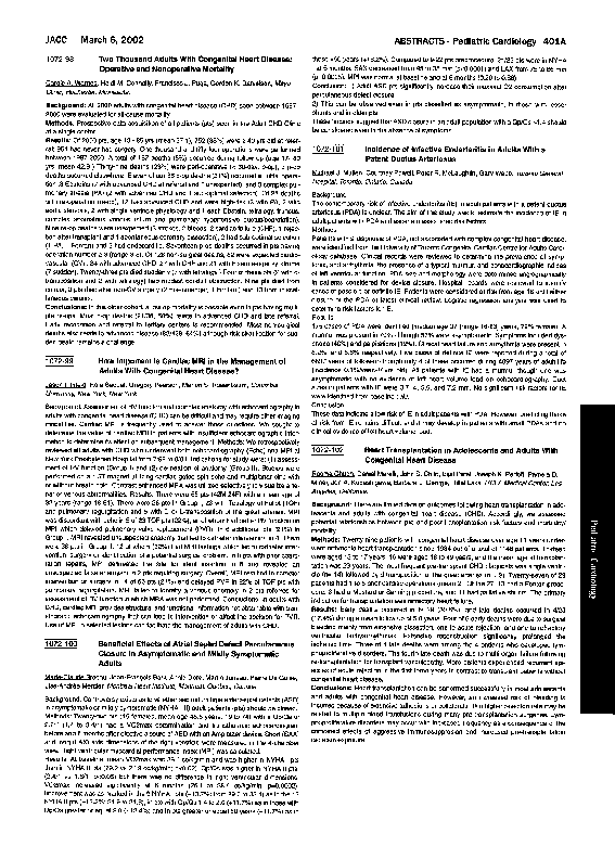 (PDF) Incidence of infective endarteritis in adults with a patent ...