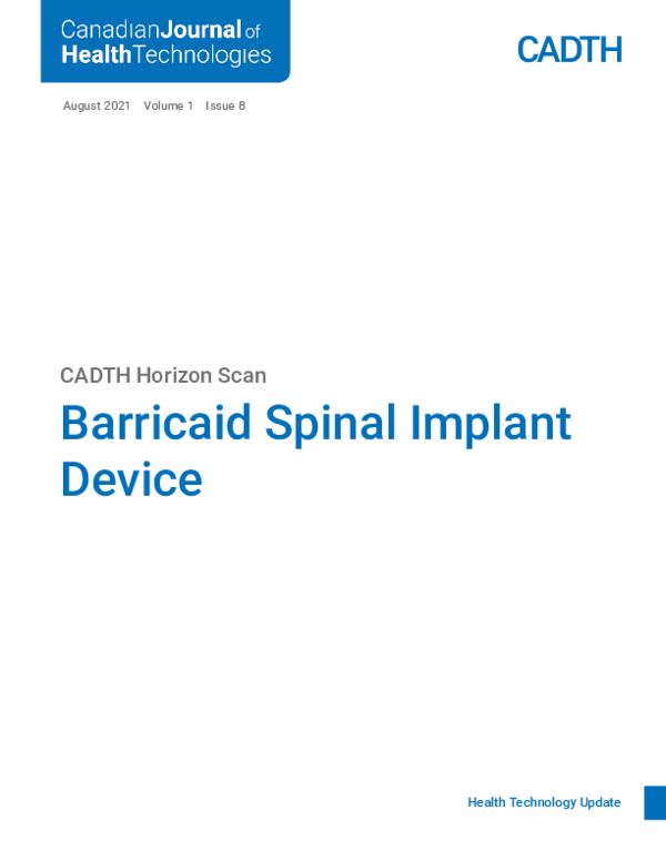 (PDF) Barricaid Spinal Implant Device