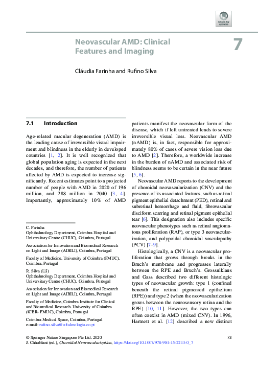 (PDF) Neovascular AMD: Clinical Features and Imaging