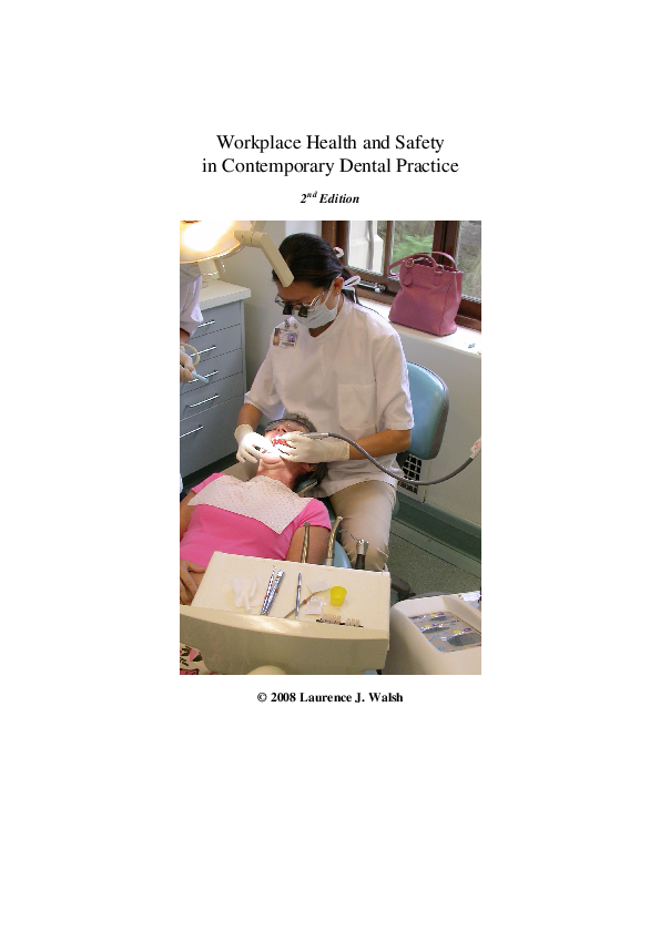 (PDF) Workplace health and safety in contemporary dental practice