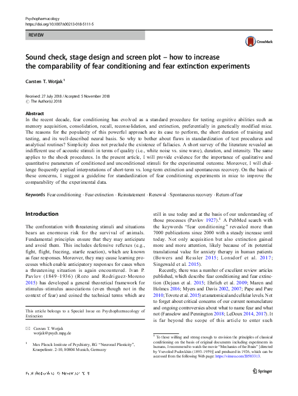 (PDF) Sound check, stage design and screen plot – how to increase the ...