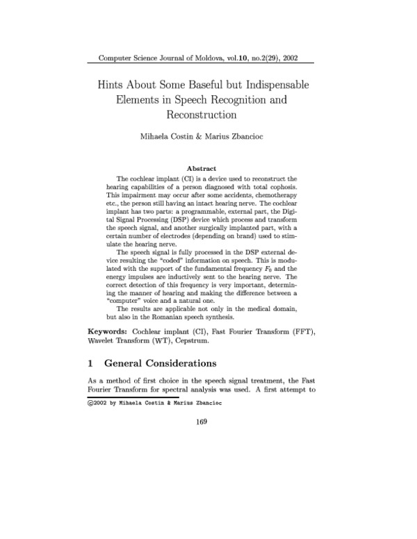 (PDF) Hints about some baseful but indispensable elements in speech ...
